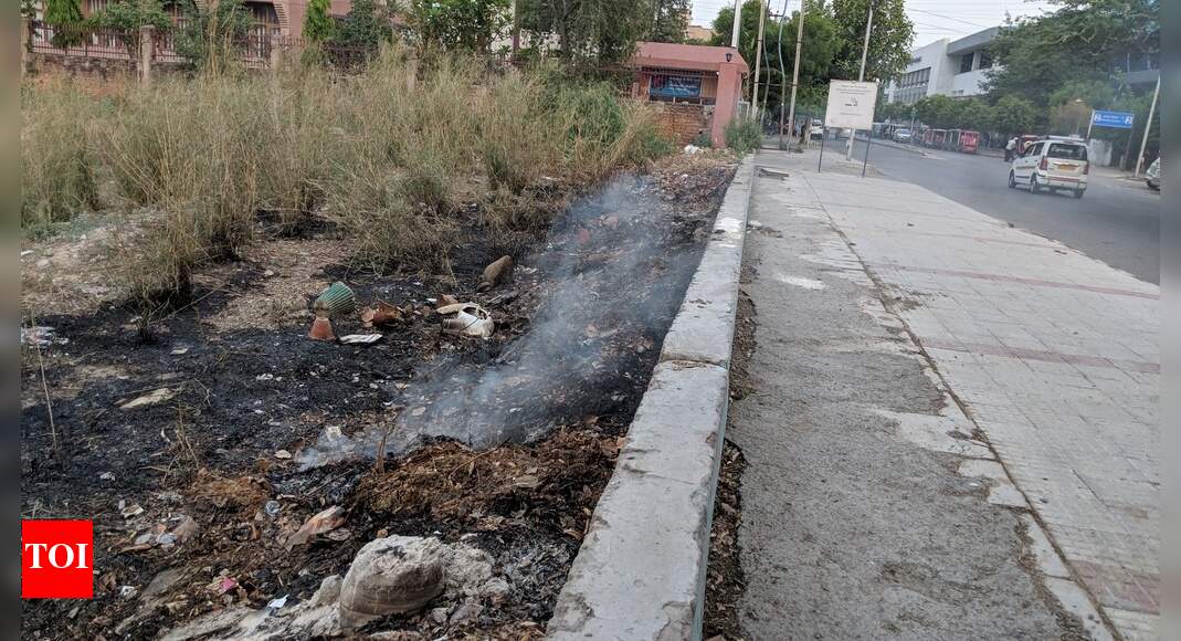 Garbage burning - Times of India