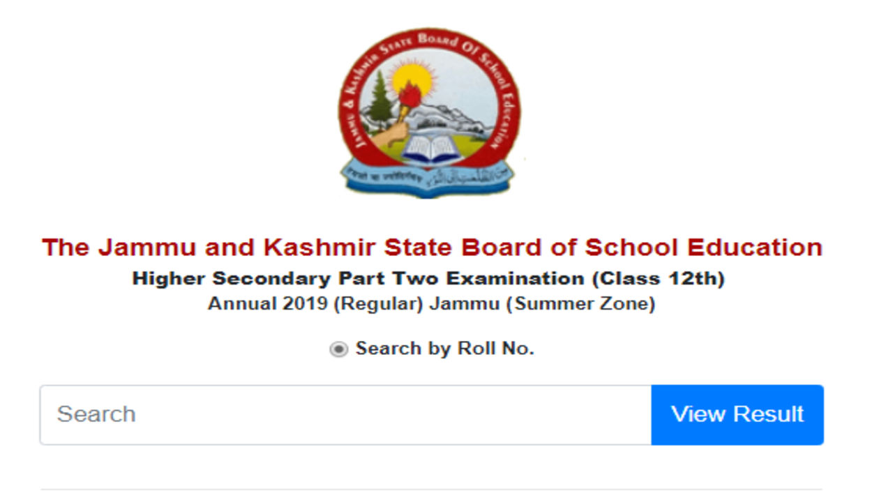 JKBOSE Class 12th Result 2019 declared for Jammu division @ jkbose.ac ...