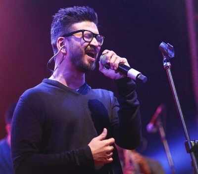 Singer Amit Trivedi performed in the city | Events Movie News - Times ...
