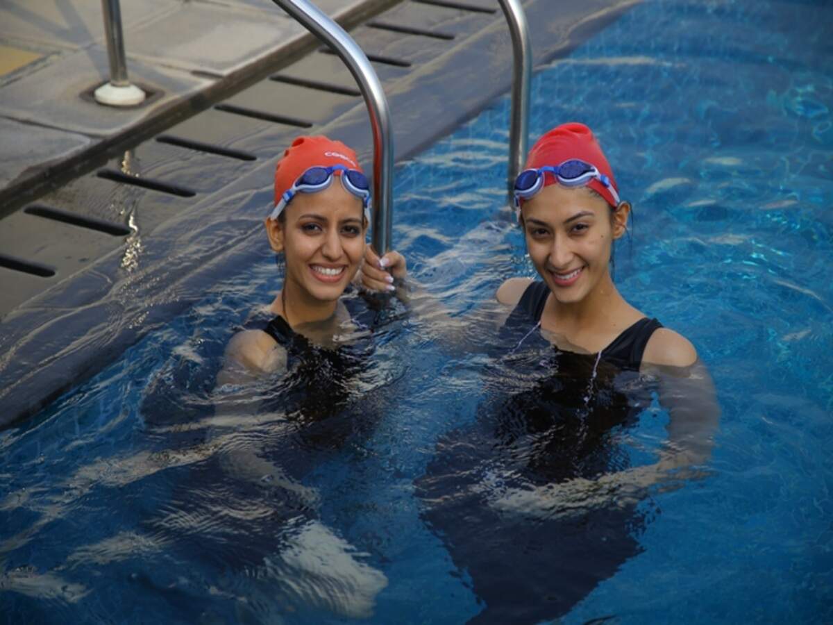 Miss India 2019 finalists at Bennett University: Swimming Challenge