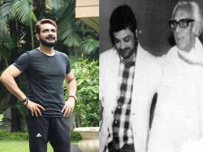 Paying tribute! Prosenjit shares a throwback picture with Mrinal Sen ...
