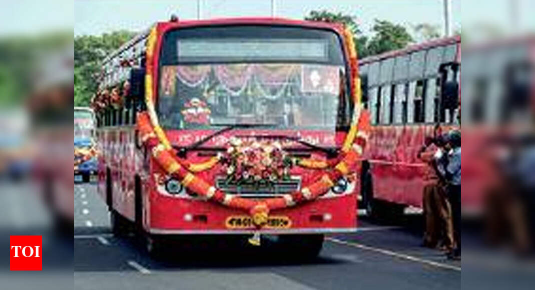 Chennai: Red MTC buses a hit among public | Chennai News - Times of India