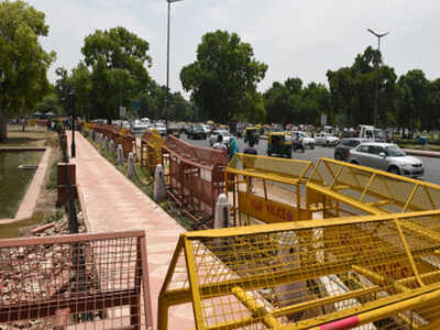 Driven up the wall? Barricades around India Gate raise eyebrows | Delhi ...