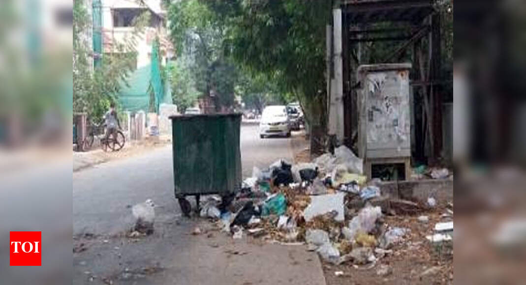 Chennai: Bins blocking roads test motorists’ skills | Chennai News ...