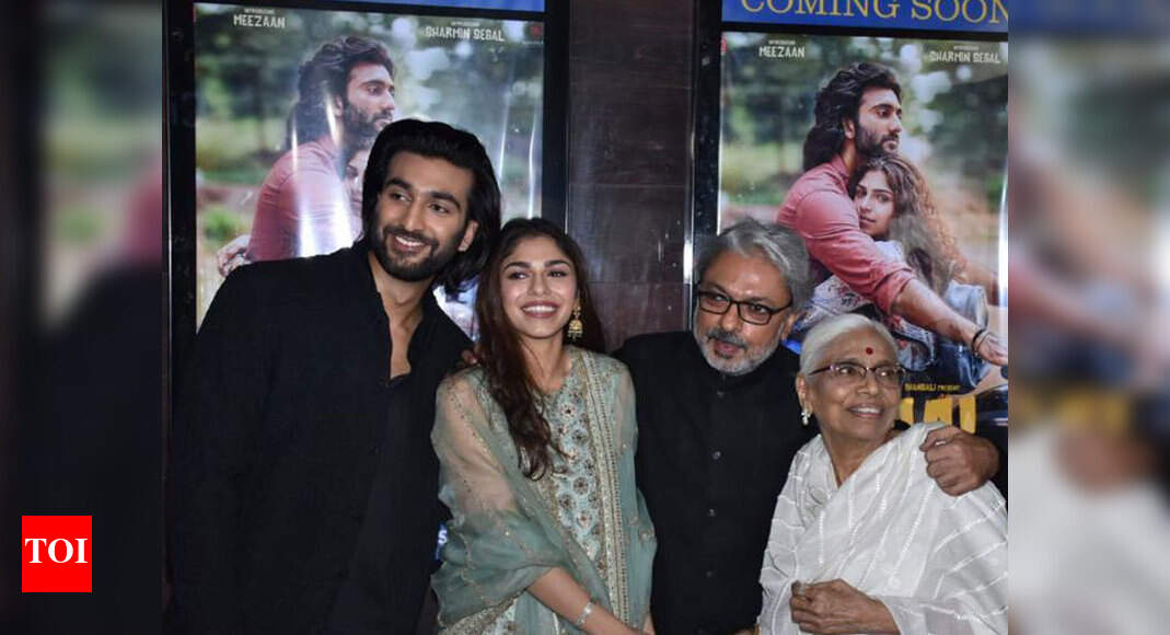 Sanjay Leela Bhansali gets emotional as he launches niece Sharmin Segal | Hindi Movie News ...