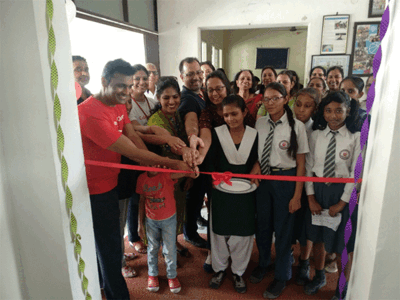 Corporate professionals open library at a public school in Noida ...