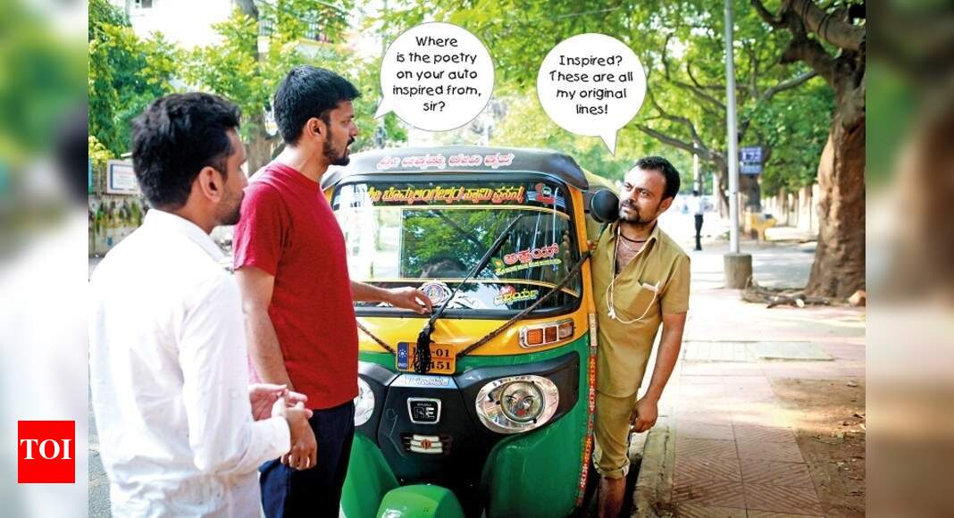Auto drivers showcase their creativity through poetry on their autos ...