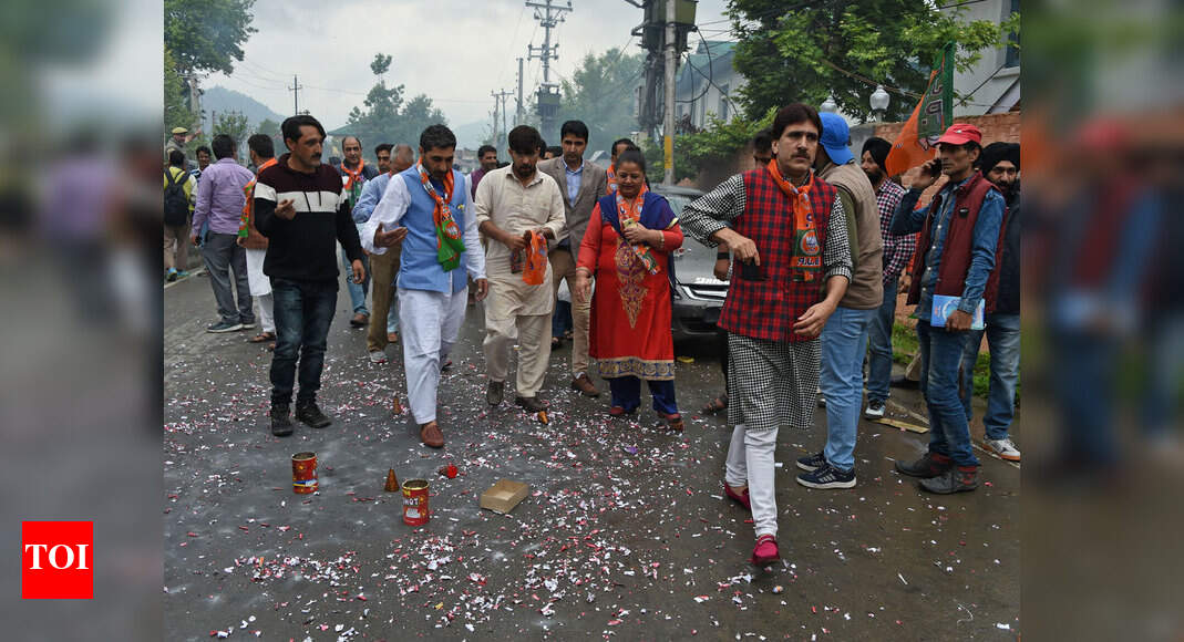 BJP takes out victory rally in Jammu | India News - Times of India