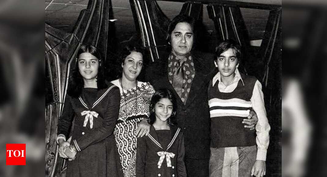 Sanjay Dutt shares an old throwback picture of his family | Hindi Movie ...