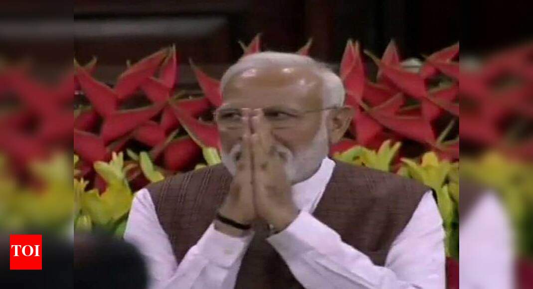 Modi elected NDA parliamentary party leaders | India News - Times of India