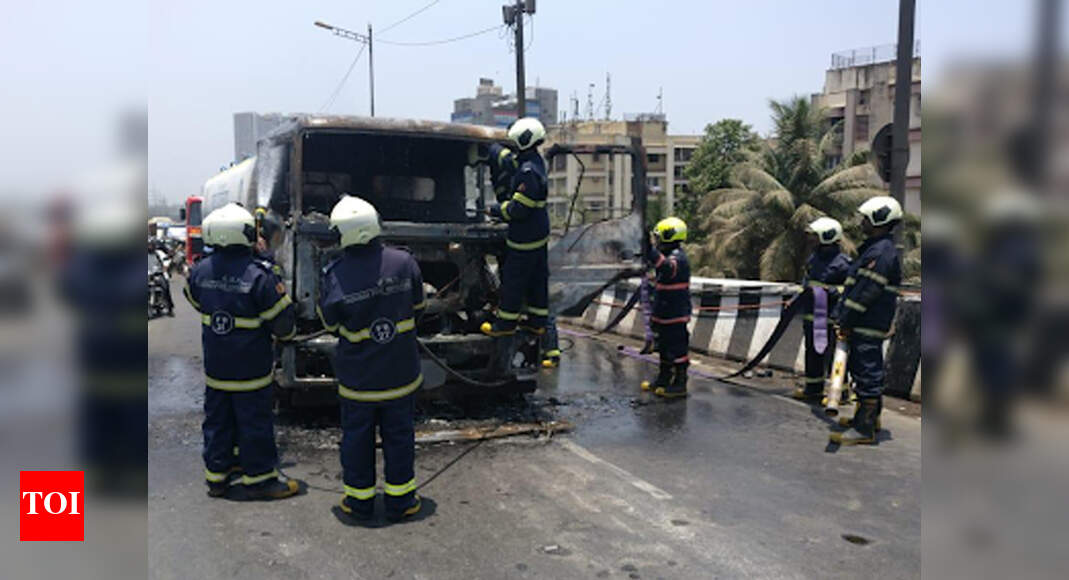 Mumbai: Fire in truck carrying diesel at Goregaon, disaster averted ...