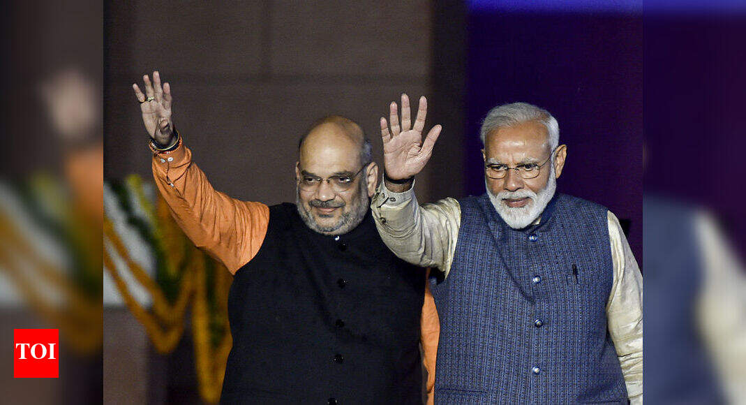 Narendra Modi swearing ceremony: Amit Shah meets Modi ahead of swearing ...