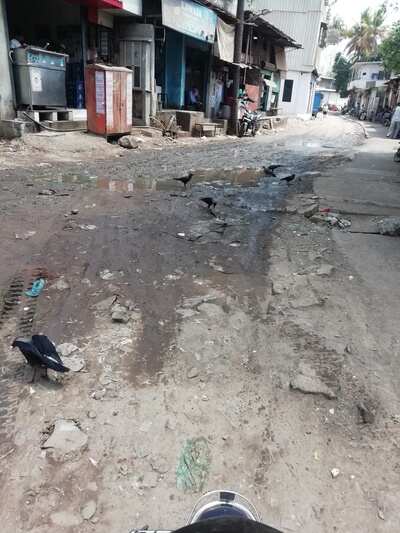 waste water on road - Times of India