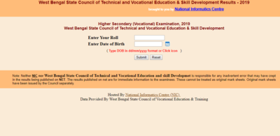 WB class 12 result 2019 for vocational stream released at wbresults.nic.in; download here ...