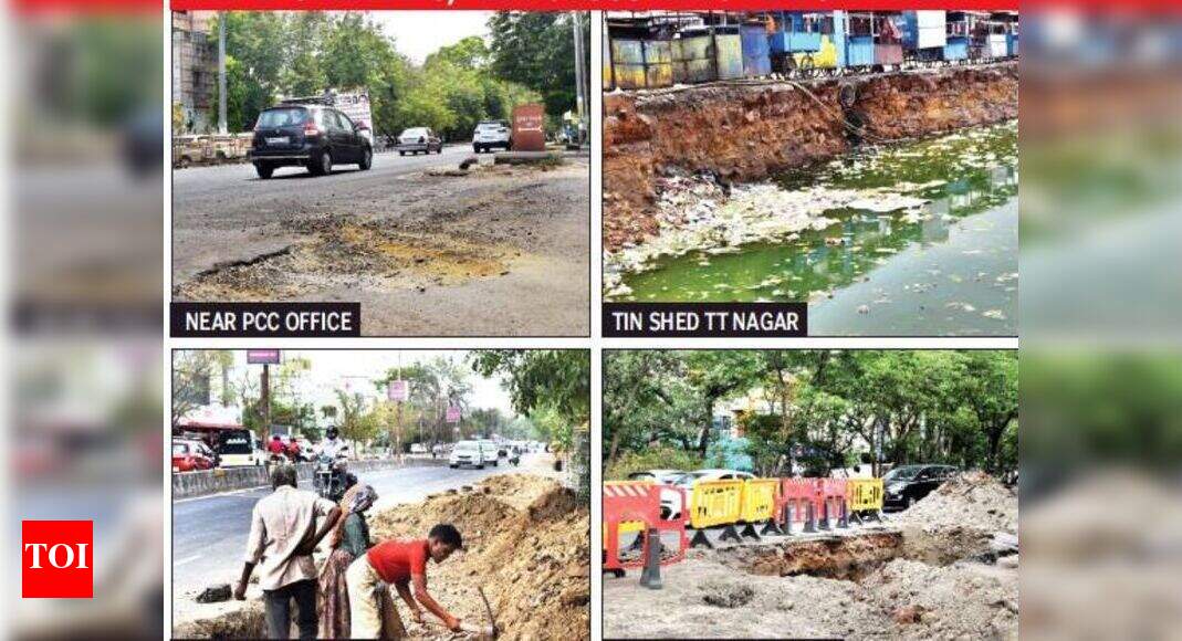 Bhopal lies all dug up, no end to bone-jarring rides | Bhopal News ...