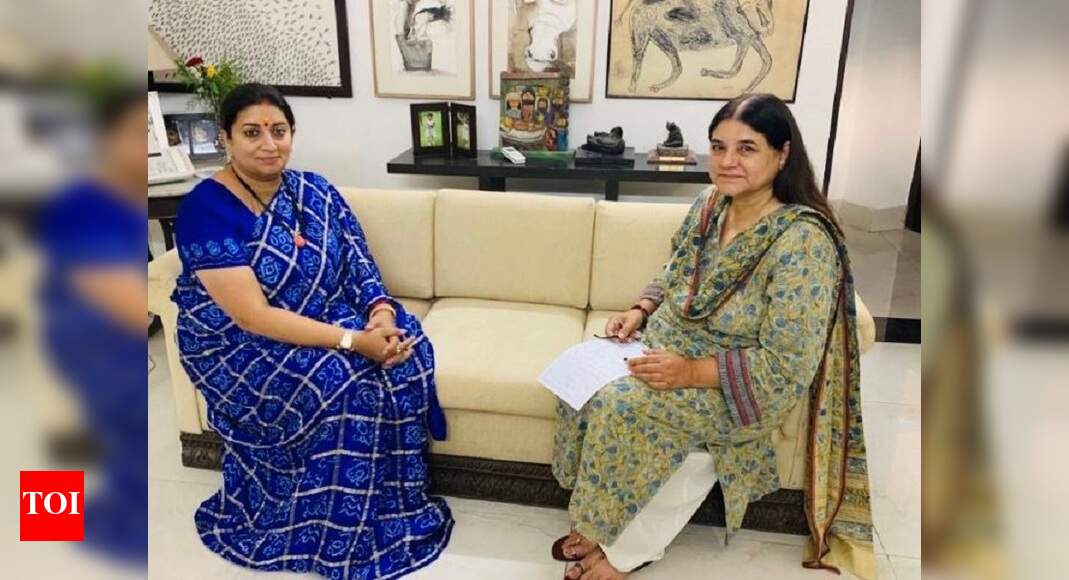Smriti Irani meets Maneka Gandhi to discuss important issues in WCD ...