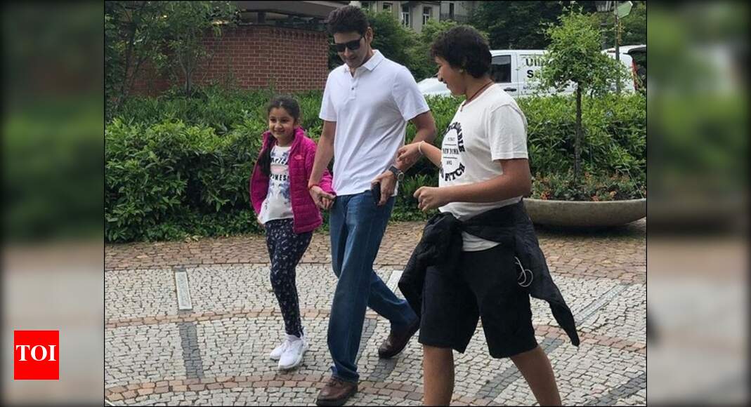 Daddy duty! Mahesh Babu spends some quality time with his kids Gautham ...
