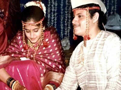 Mrinal Kulkarni shares a heartwarming throwback picture with Ruchir Kulkarni on their wedding ...