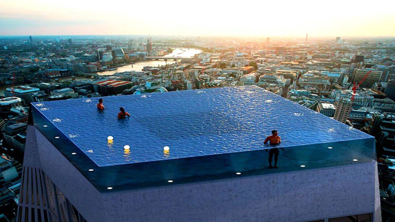 This 360 degree infinity pool is going to sit atop the London skyline Times of India