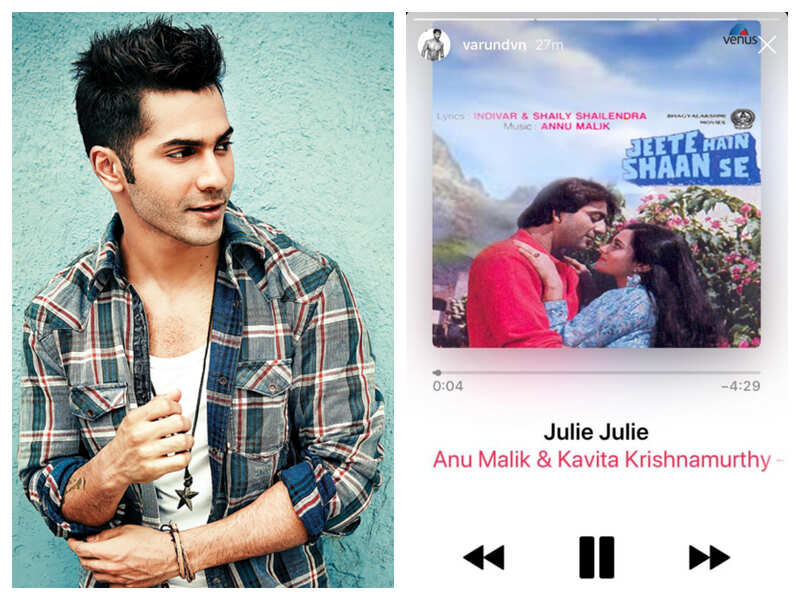 Varun Dhawan seems to be listening to THIS classic song on loop ...