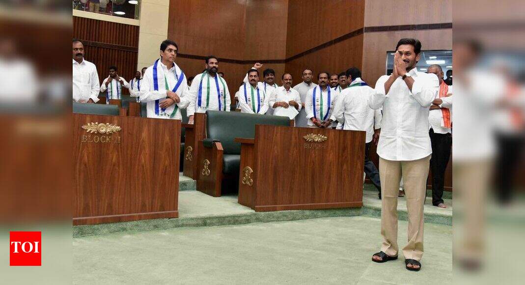 Andhra assembly has a fresh look with 70 first-time MLAs | Amaravati ...