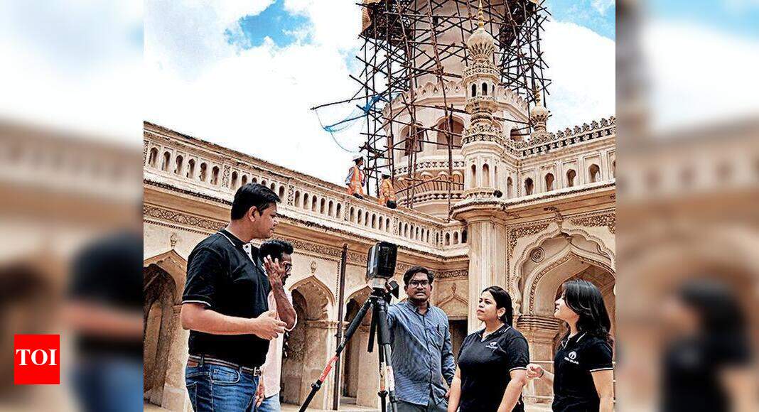 Charminar scanned for digital preservation under ASI watch | Hyderabad ...