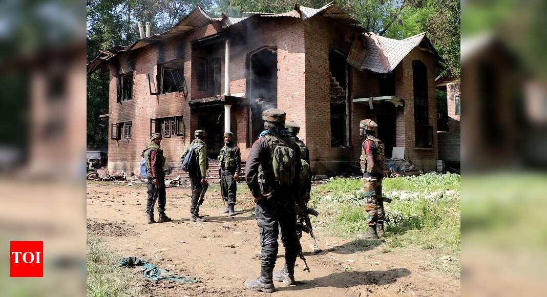 Two terrorists killed in encounter in J&K's Pulwama district | India News - Times of India