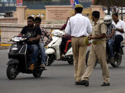 No entry for 2-wheeler riders without helmet in Lucknow | Lucknow News ...