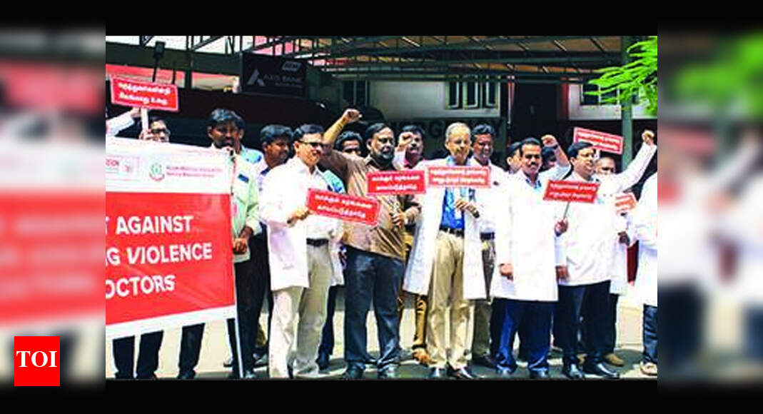 Non-essential services hit in hospitals as docs protest | Madurai News ...