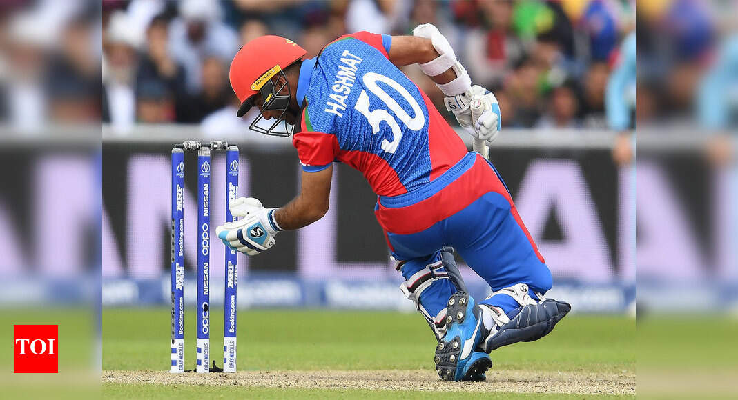 ICC World Cup 2019: Despite being hit, Hashmatullah carried on gamely ...