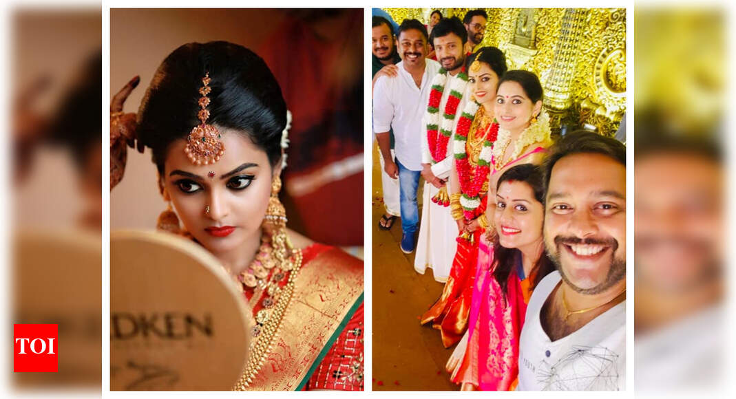 Vishnupriya Pillai gets hitched to Vinay Vijayan: See pics | Malayalam ...