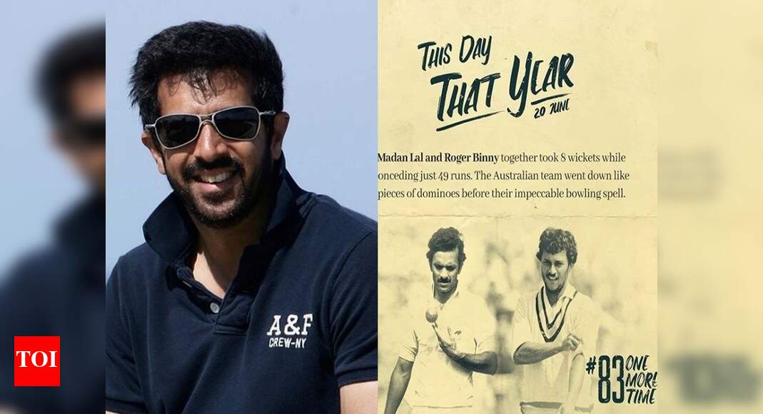 '83' director Kabir Khan shares how Madan Lal and Roger Binny gave ...