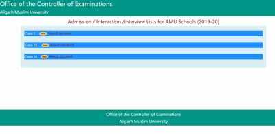AMU results 2019 released for admission test at amu.ac.in, check here ...