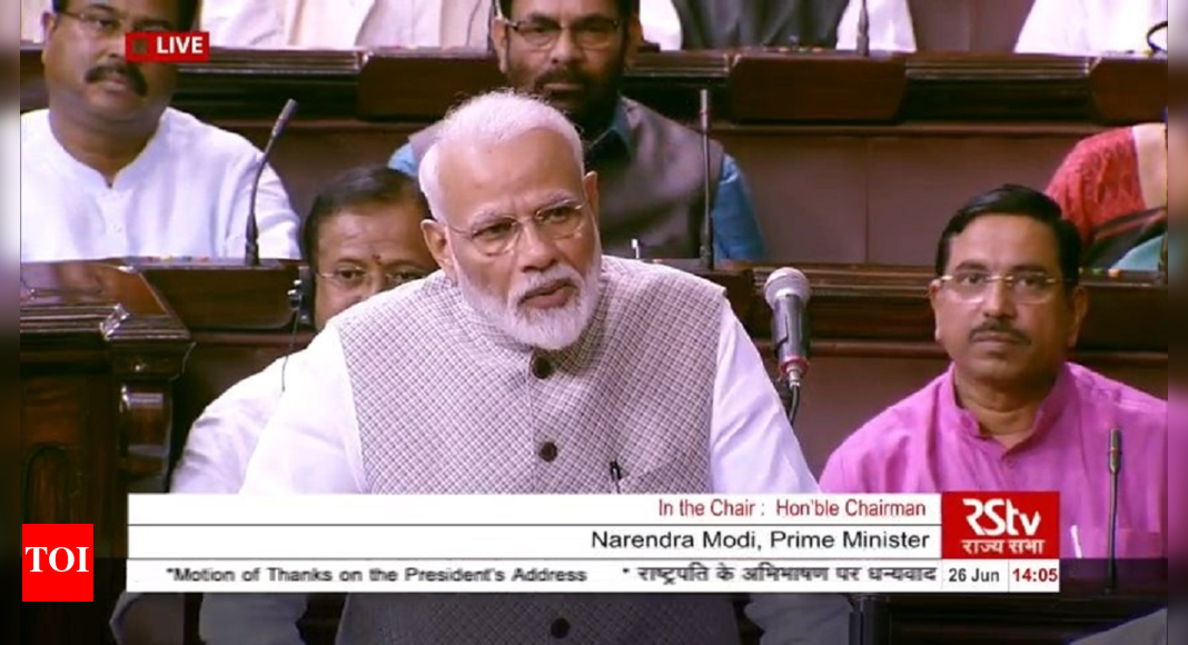 PM Modi in Rajya Sabha: Congress insulted voters by questioning BJP's ...