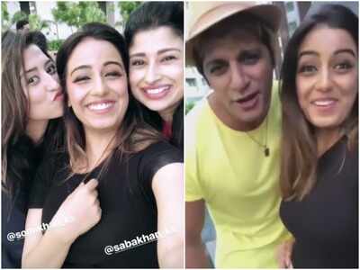 Bigg Boss 12 fame Srishty Rode reunites with Karanvir Bohra and Khan ...