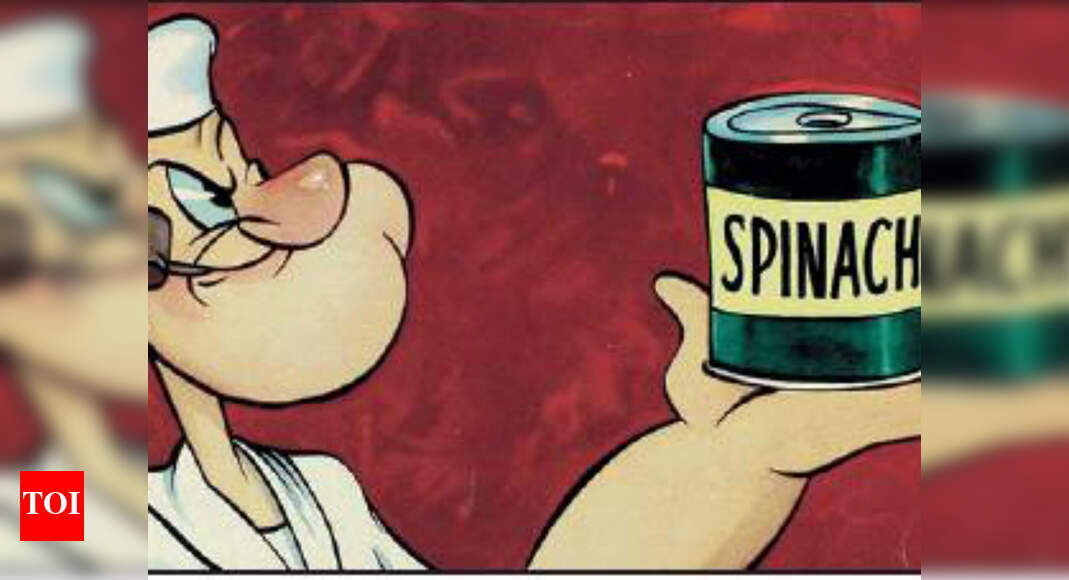 Popeye’s right, eating spinach does boost power - Times of India