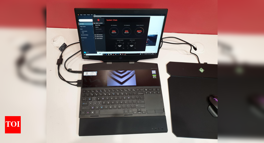 HP Omen X 2S dual-screen gaming laptop launched at Rs 2,09,990 - Times ...