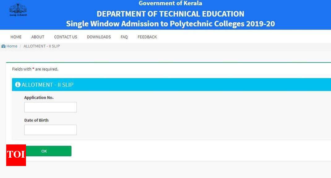 Kerala Polytechnic allotment 2019: Second allotment result released at ...