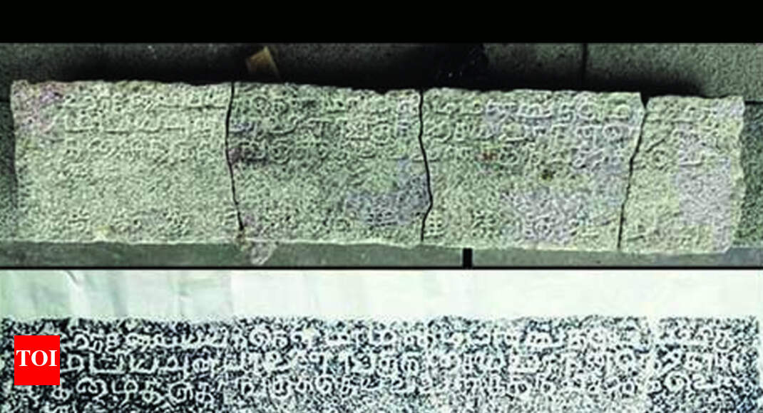 Stone inscription with Tamil script found in China | Madurai News ...
