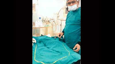 6.3ft-long worm removed from man’s intestine in Haryana | Gurgaon News ...
