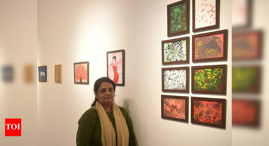 Suma George's painting exhibition | Events Movie News - Times of India