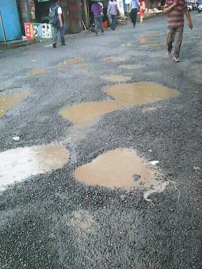 Road Bad Condition. - Times of India