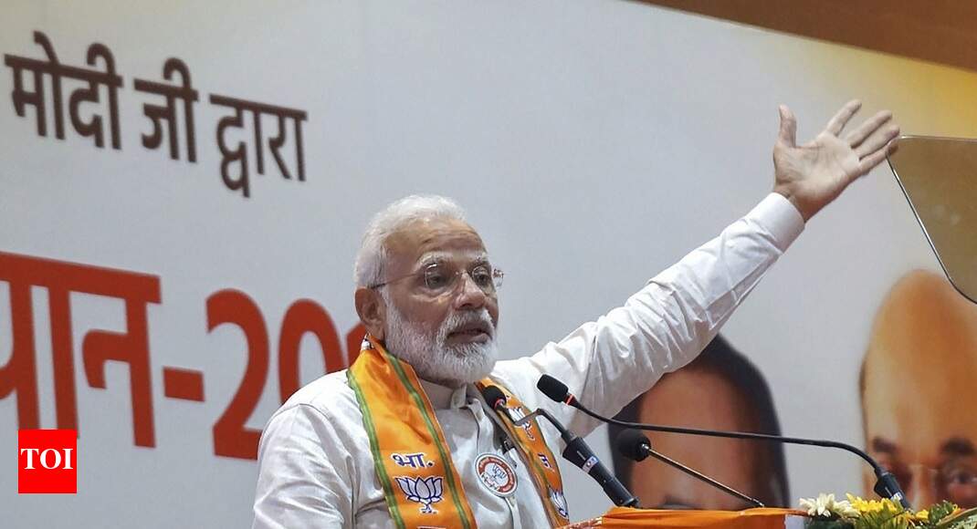 PM Modi launches BJP's membership drive from Varanasi | India News ...