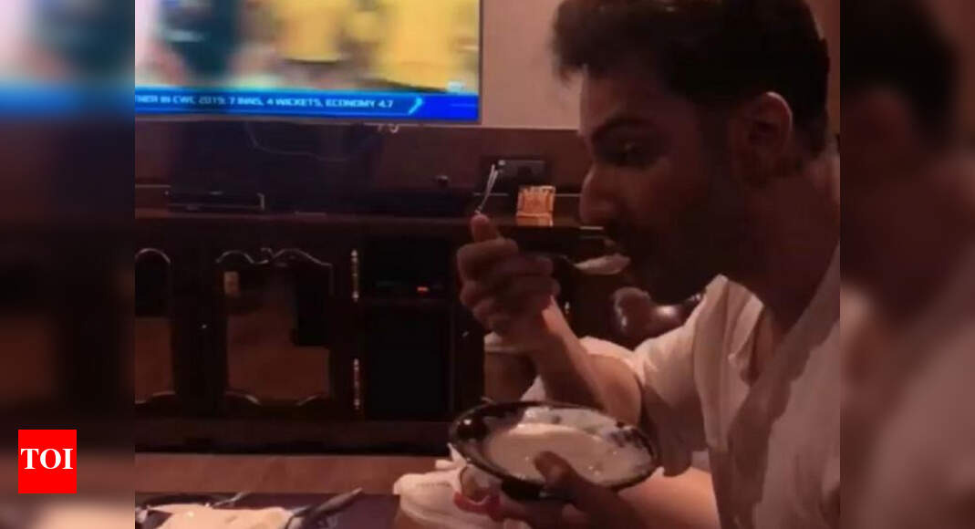 Watch: Varun Dhawan enjoys a cheat day by eating ice cream while ...
