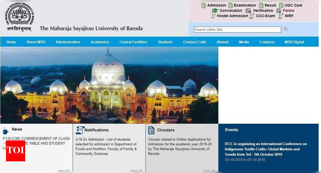 Attempts being made to hack MSU website - Times of India