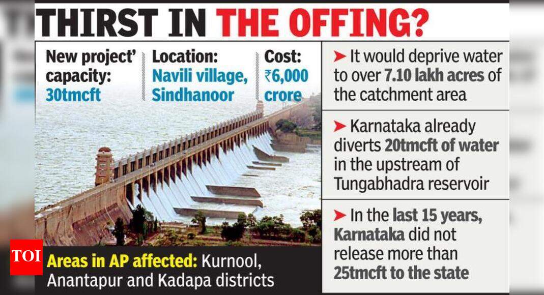 Karnataka’s new irrigation project may hurt AP’s interests | Vijayawada ...