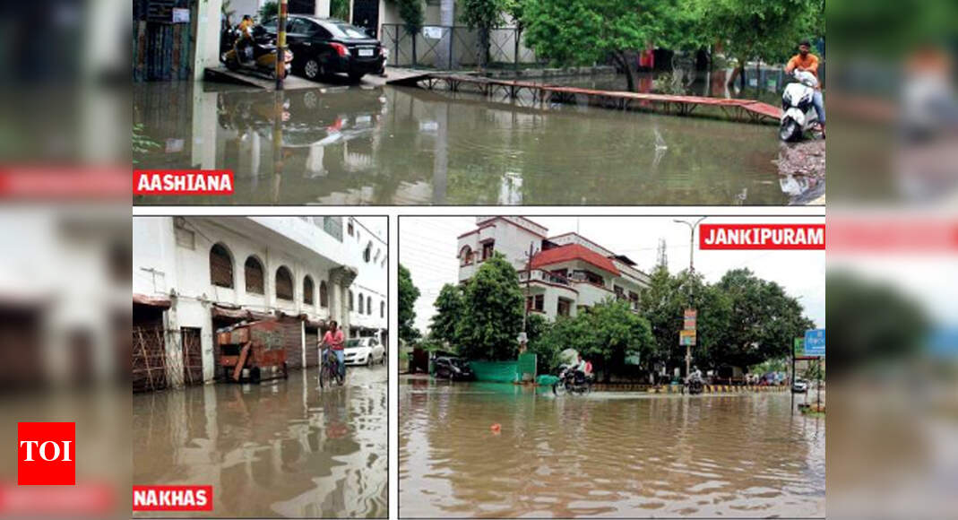 Lucknow 24-hour rainfall breaks 13-year record | Lucknow News - Times ...
