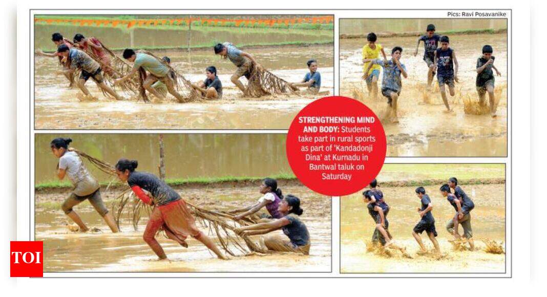 City students enjoy rural sports | Mangaluru News - Times of India