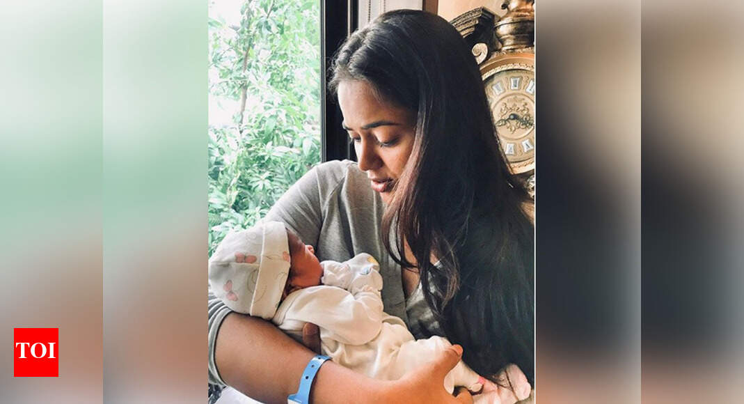 Sameera Reddy shares the first pic of her baby girl; says she gave me ...