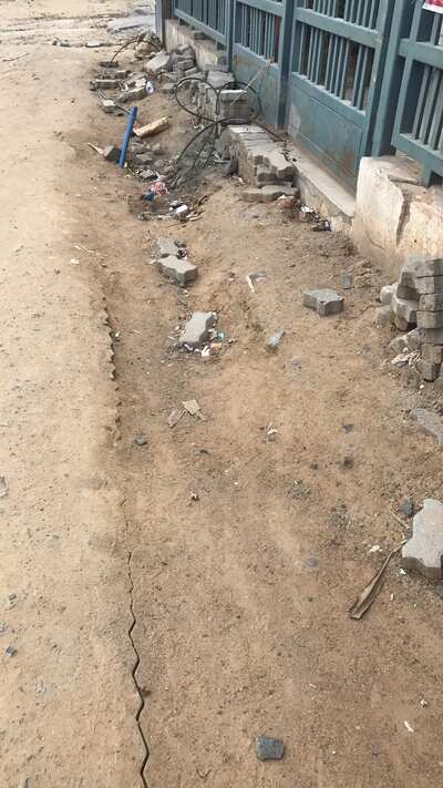 dangerous footpath - Times of India